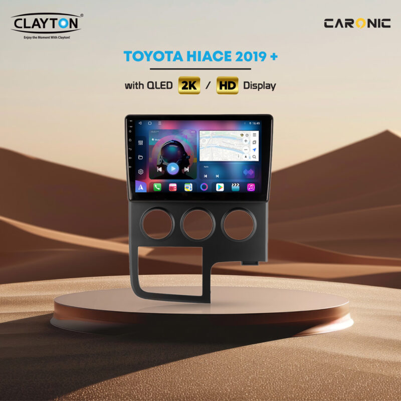 Toyota HiAce 2019+ (10-inch) Android Head Unit QLED Display - Clayton
